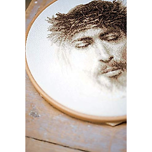 Vervaco Counted Cross Stitch Kit Jesus 7.6" x 9.6"