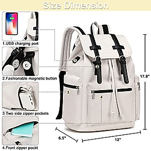 Bluboon Laptop Backpack Women Men 15.6 Inch College Backpack with Charge Port School Bookbag Waterproof Casual Daypack Backpack for Travel Work