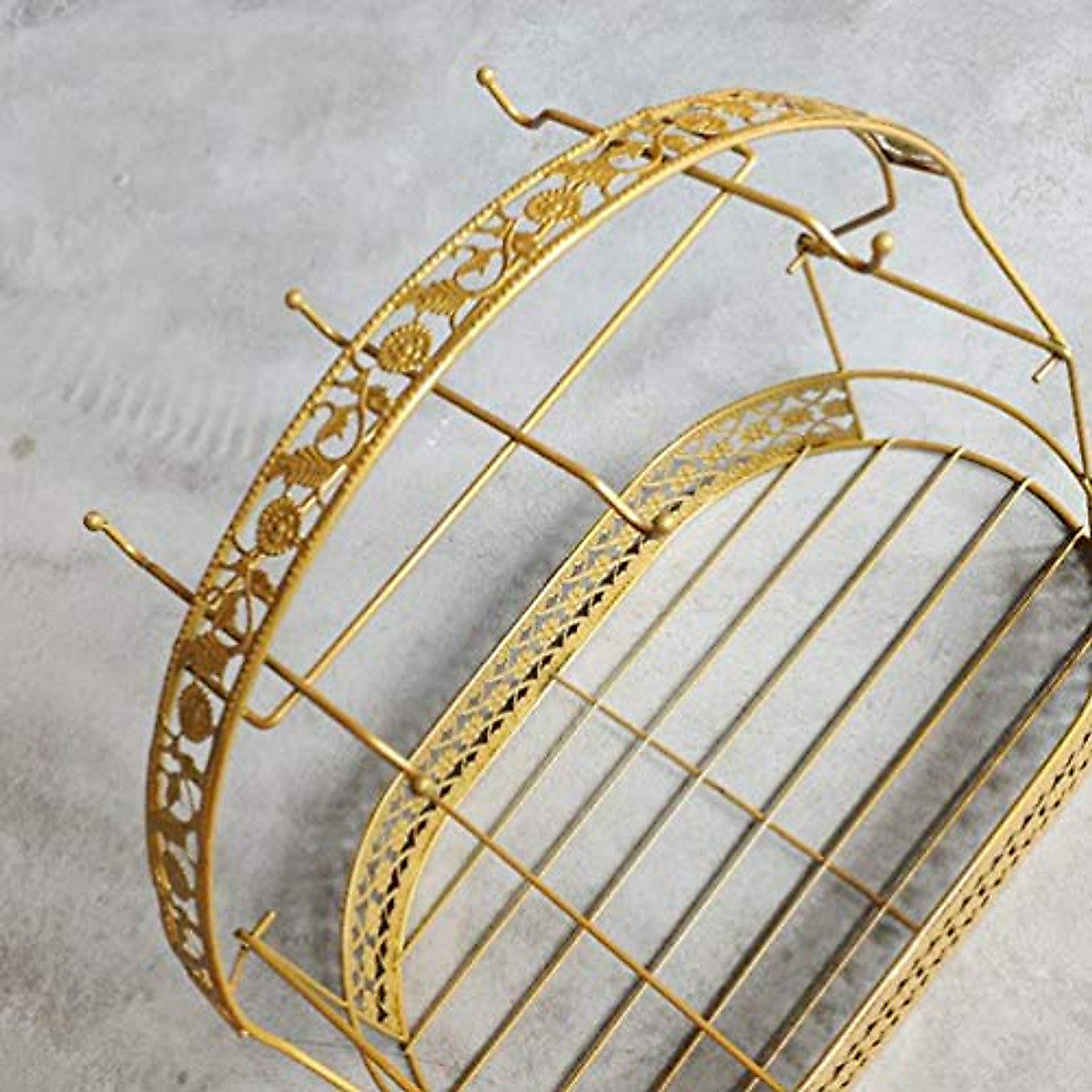 Operitacx Coffee Mug Holder with Saucer Organizer Cup Drying Rack 6 Cup Hooks Drainer Organizer Mug Tree Drinking Glass Holder Stand Mug Drainer Tray for Cups Mugs Cup Stand