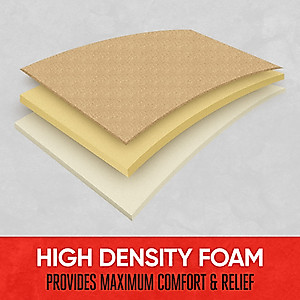 Motor Trend Seat Covers for Cars Trucks SUV, Faux Leather Beige Padded Seat Covers with Storage Pockets, Premium Interior Car Seat Cover, 2 x Front Seat Covers