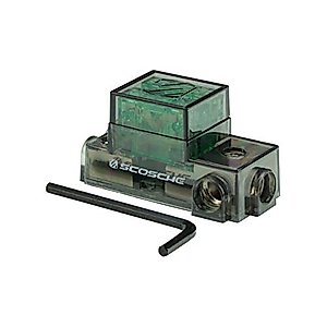SCOSCHE PDM482A Maxi Fuse Distribution Block with Single 4 Gauge Input and Dual 8 Gauge Output