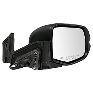 TRQ Right Mirror Manual Folding with Memory Passenger Side Compatible with 2019-2022 Honda Pilot HO1321335