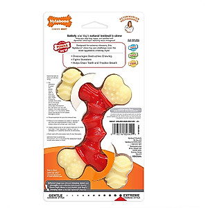 Durachew Double Bone Bacon Dog Toy [Set of 2] Size: Souper
