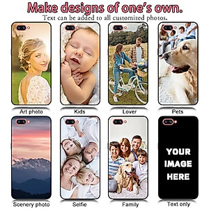 Styletify Custom Phone Case for Oppo Reno 6 Pro 5G,Multi-Picture Collages Personalized Photo Text Case Anti-Scratch Drop Proof Protective Cover Black Soft Candy Case Customized Gift Birthday Xmas J