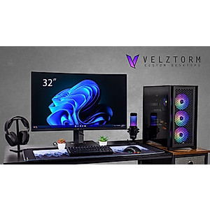 Velztorm Armix Custom Built Gaming Desktop PC (AMD Ryzen 9 7900X 12-Core, GeForce RTX 4070 Ti 12GB, 32GB DDR5 4800MHz RAM, 1TB PCIe SSD + 2TB HDD (3.5), WiFi, USB 3.2, HDMI, Bluetooth, Win 10 Home)