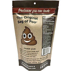 The Original Bag of Poo, Poop Emoji (Brown Cotton Candy) for Novelty Poop Gag Gifts