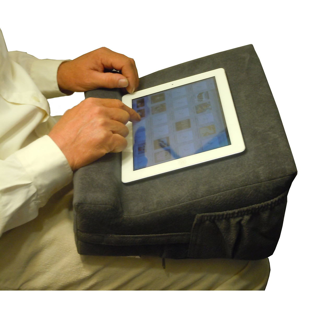 Laptop Easel, Lap Desk Pillow. Ergonomic Laptop Computer Desk & Desktop Book Stand with Orthopedic Wrist Support.