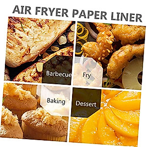 UPKOCH 100pcs Air Fryer Liner Disposable Underpads Round Parchment Paper Square Baking Pan Oven Baking Accessories Air Fryer Liner Trays Parchment Paper for Baking Air Fryer Accessories