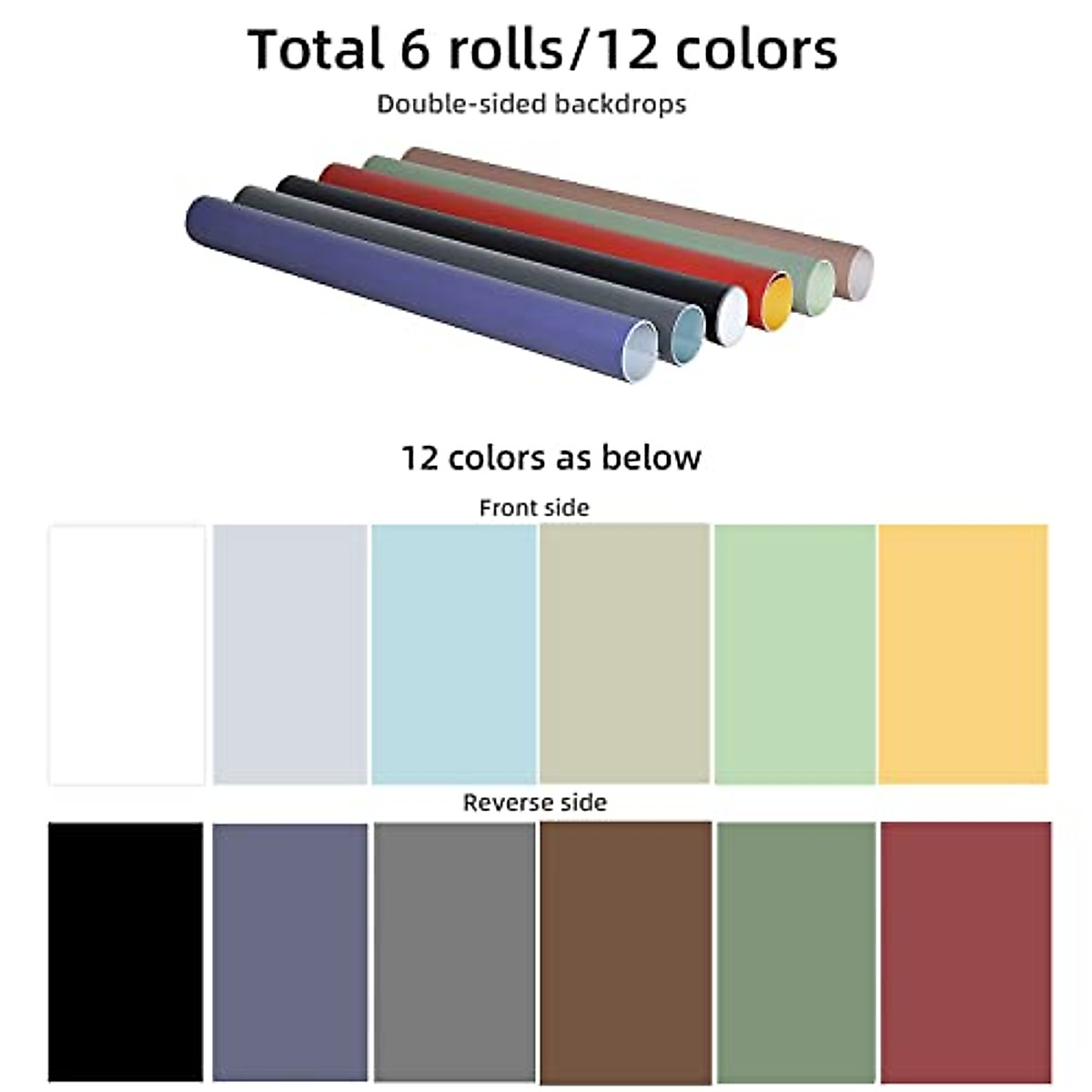 Photography Backdrops Small Product Background: Flat Lay Seamless Paper Props - Tabletop Photo Shoot for Jewelry Cosmetics Food .(22x34in, Dark)