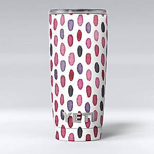 Design Skinz The Red and Purple Water Marks - Skin Decal Vinyl Wrap Kit Compatible with The Yeti Rambler Cooler Tumbler Cups