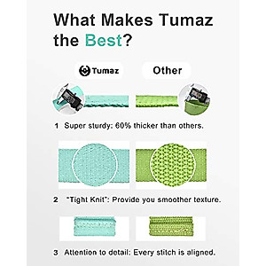 Tumaz Yoga Mat Strap [MAT NOT Included] (2 Sizes) with Extra Thick & Comfy Delicate Texture, Adjustable Yoga Mat Carrier