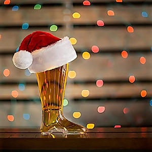 Domestic Corner - Das Boot - Quality Glass Beer Boot Mug for Oktoberfest Celebrations, St. Patrick's Day, Bachelor or Bachelorette Festivities, Holds Over 2 Beers - 1 Liter