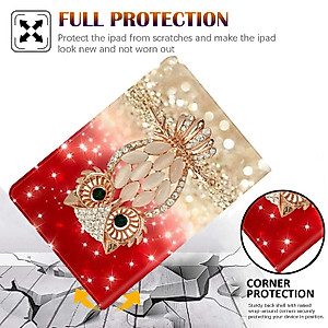 for Samsung Galaxy Tab A8 10.5 2022 Slim Case with Adjustable Stand Cover with Auto Wake/Sleep Smart Cover for Samsung Galaxy A8 10.5 Inch（SM-X200/X205/X207）- Owl on Pink Background