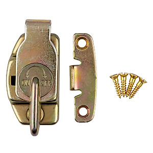 Brass Plated Table Leaf Lock - Dining Table Leaf Latches - Table Buckle Connectors - Table Locks for Leaves - Antique Furniture Hardware | TT1-SB