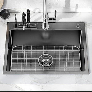 Sink Bottom Grid 24-1/8" x 12-5/8", Centered Drain with Corner Radius 1-1/2", Sink Protector
