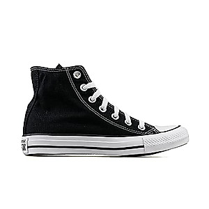 Converse Clothing & Apparel Chuck Taylor All Star Canvas High Top Sneaker, Black/White, 12 Women/10 Men