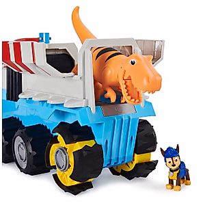 Paw Patrol, Dino Patroller Motorized Vehicle with 3 Exclusive Bonus Action Figures and 2 Dinosaur Toys (Amazon Exclusive), Kids Toys for Ages 3 and up