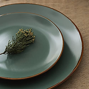 Stone Lain Brasa 16-Piece Dinnerware Set Stoneware, Green