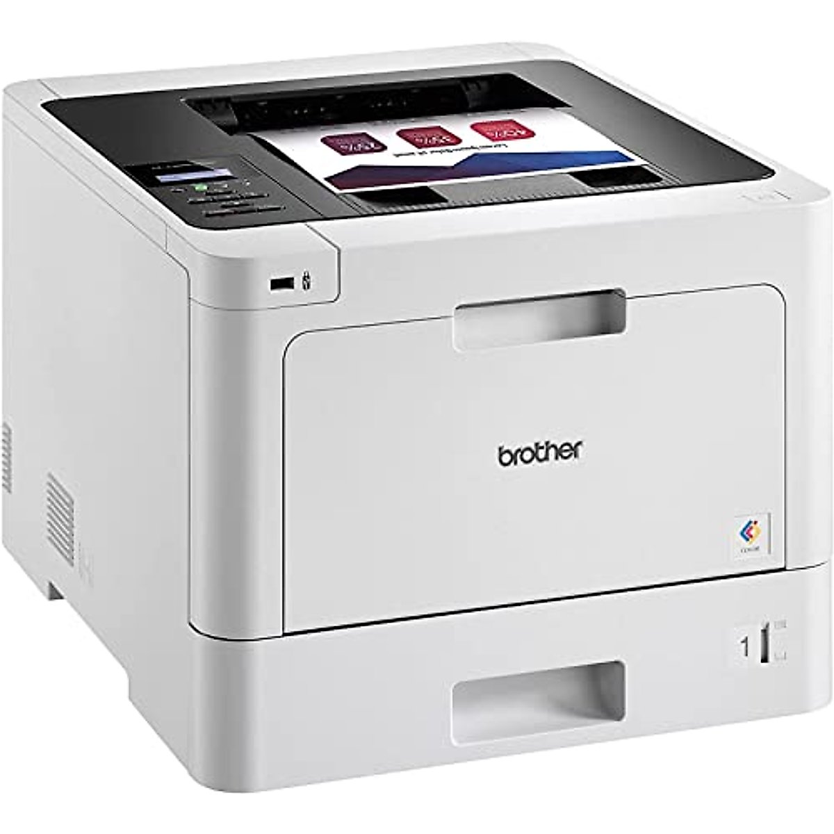 Brother Color HL-L8260CDW Single-Function Wireless Laser Printer, White - Print Only - 33 ppm, 600 x 2400 dpi, 8.5 x 14 Print Size, Auto 2-Sided Printing, Ethernet