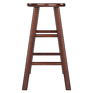 Winsome Wood Element Counter Stools, 2-Pc Set, Walnut, 24