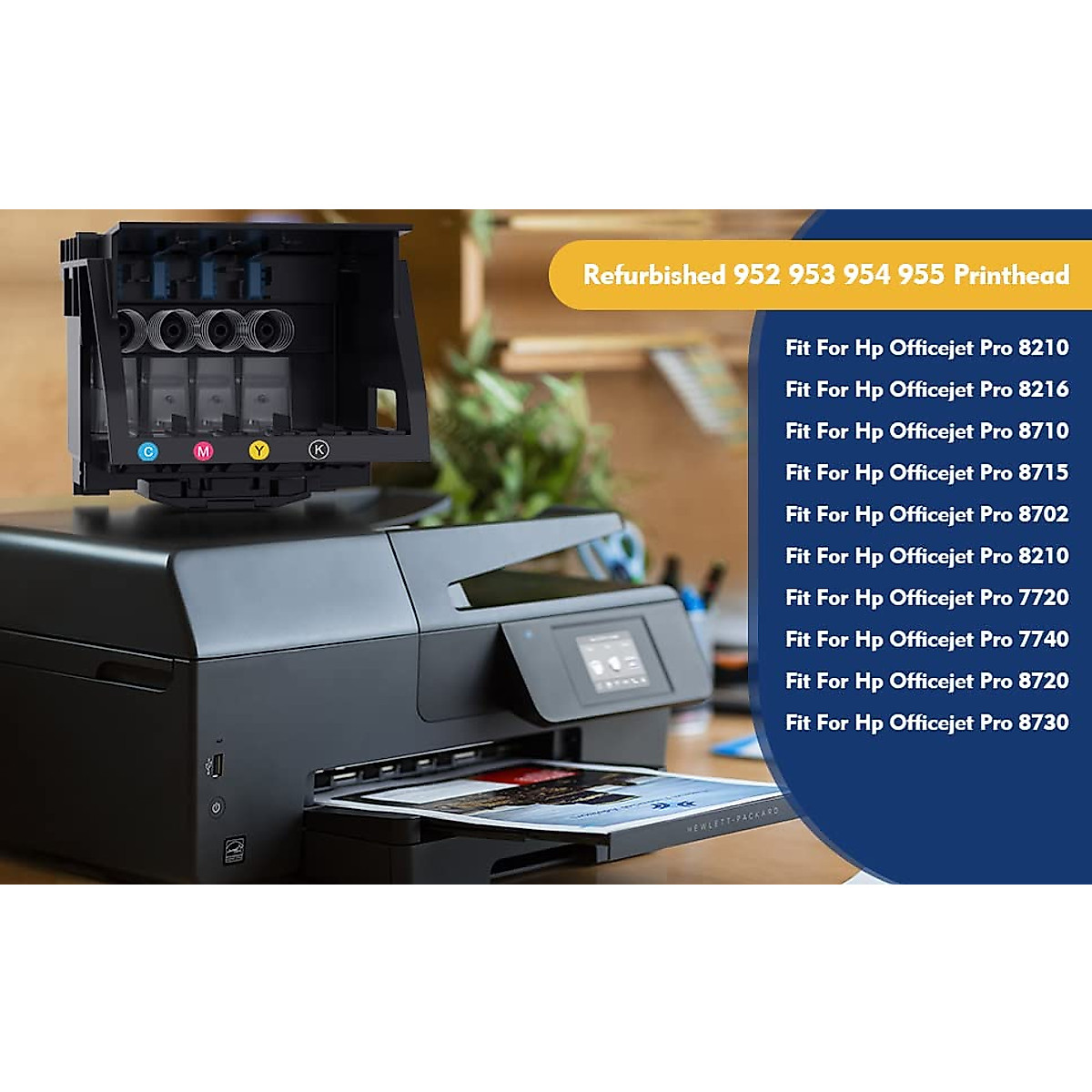 Areyourshop 952 955 Refurbished Printhead for HP Officejet Pro 8710 7740 7720 8720 8730 8740 8210 953