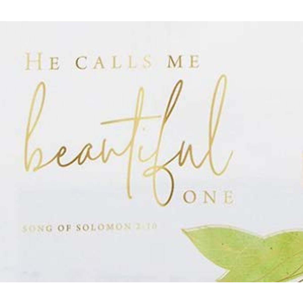 He Calls Me Beautiful One Inspirational Zipper Tote Bag For Women, Heavy Duty Canvas with Handles and Pastel Artwork, Song of Solomon 2:10, 22 x 15 Inches