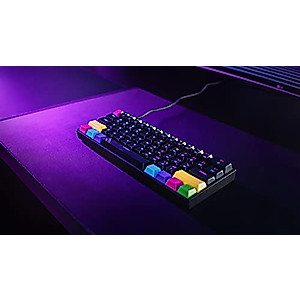 ASCENY GK61 - Hot-Swappable 60% Mechanical Keyboard with Extra Colorful Keycaps, RGB Lights, Spill Proof, Optical Switches (Gateron Blue)