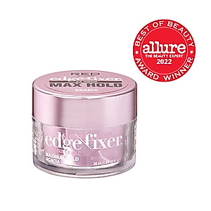 Red by Kiss Edge Fixer 24 Hour Maximum Hold Edge Wax No Flaking Biotin B7 Infused Hair Gel 1.01 fl.oz