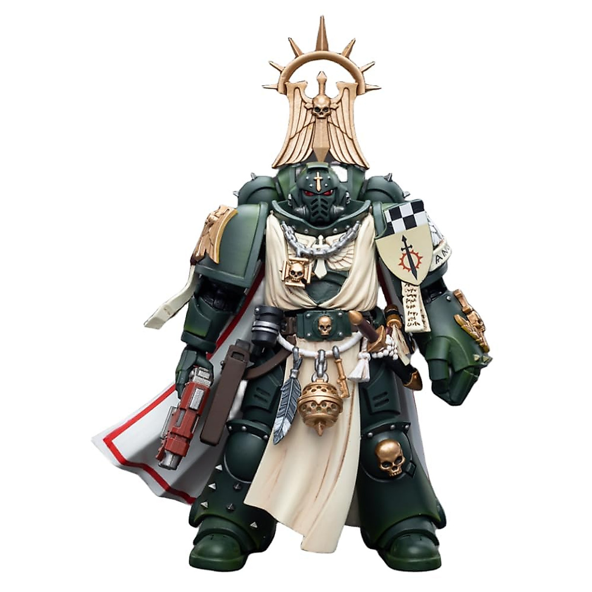 HiPlay JoyToy Warhammer 40K Collectible Figure: Dark Angels Master with Power Fist 1:18 Scale Action Figures JT7691 (JT7691)