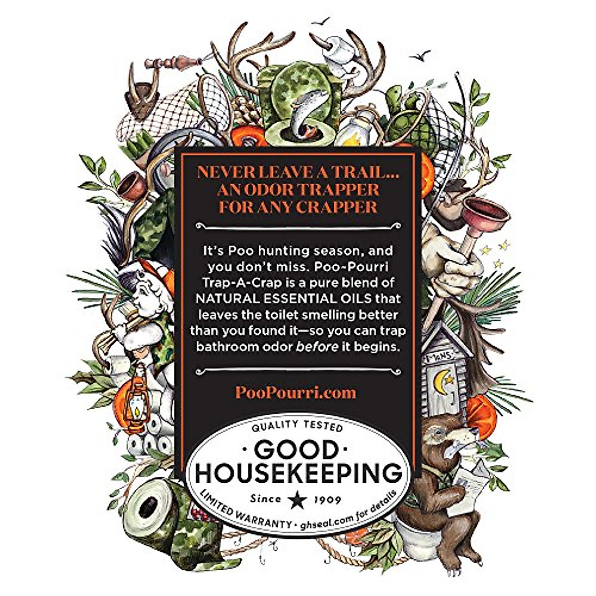 Poo-Pourri Before-You-Go Toilet Spray, Trap-A-Crap, 2 Fl Oz - Cedarwood and Citrus