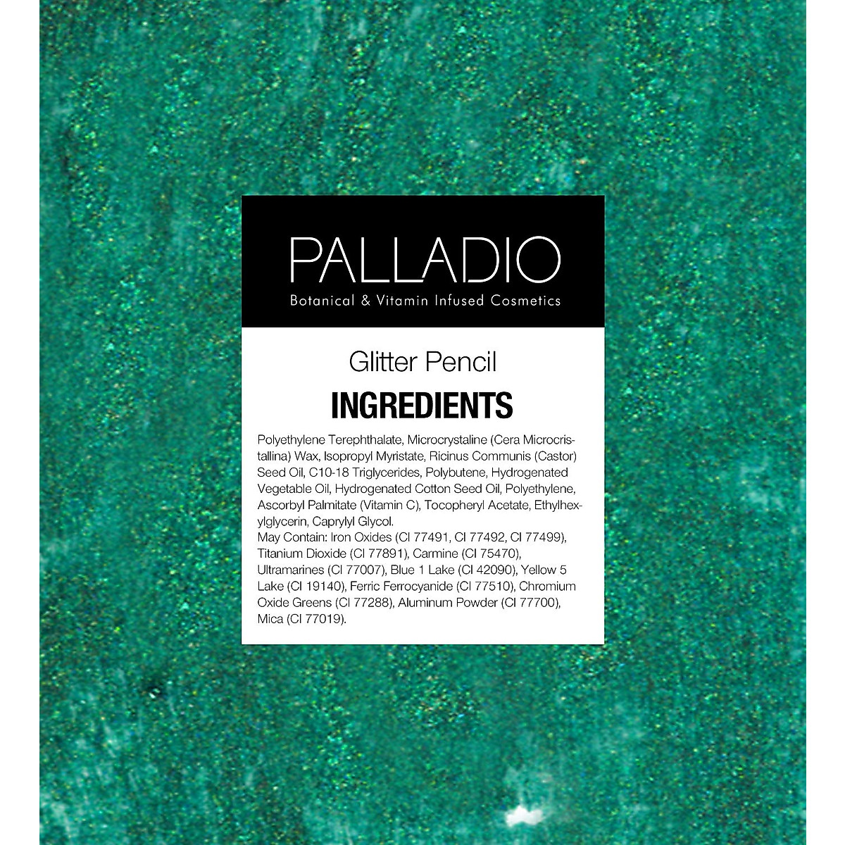 Palladio Glitter Eyeliner Pencil, Longlasting Creamy Cosmetic Pencil, Shimmer Eye Liner, Buttery Smooth Tip, Professional Makeup Glittery Pencil, Sharpenable, Blue Sparkle