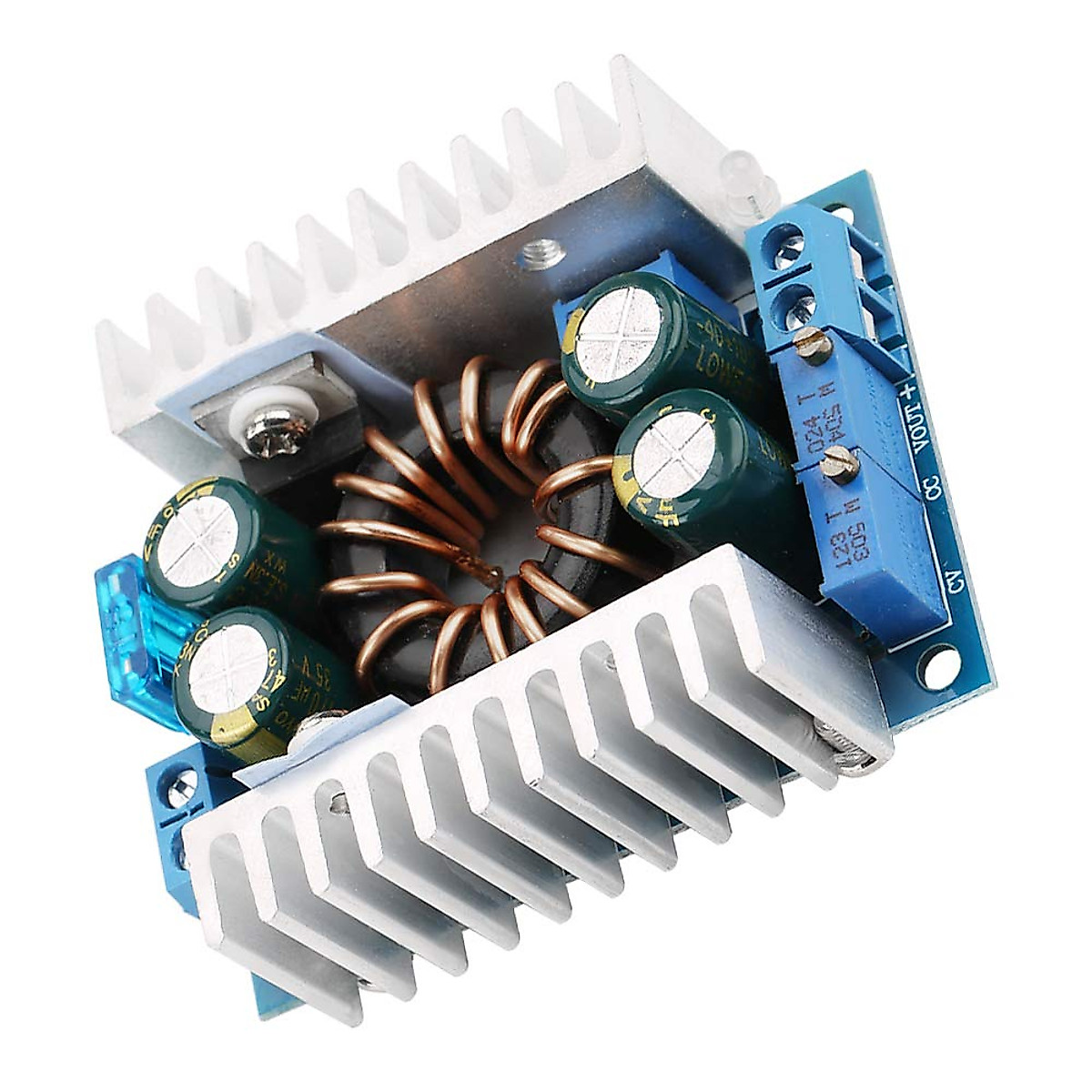 DC Boost Converter, DC-DC Step Up Converter Board 10-32V to 12-60V Voltage Regulator Booster Module Adjustable Voltage Step Up Power Supply Module