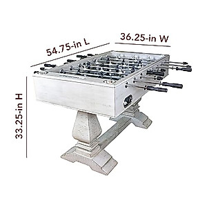 Hathaway Montecito 55-in Premium Competition Foosball Table, Arcade Table Soccer for Game Rooms, includes (2) Foosballs and - Driftwood
