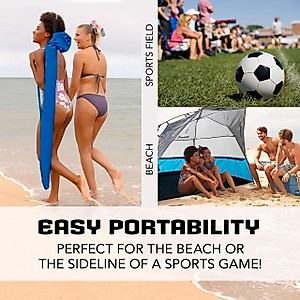Franklin Sports Sideline Sunblocker Shelter - Easy Set Up - Portable and UPF 50+ Protected Design - Great for Beach and Sports Games