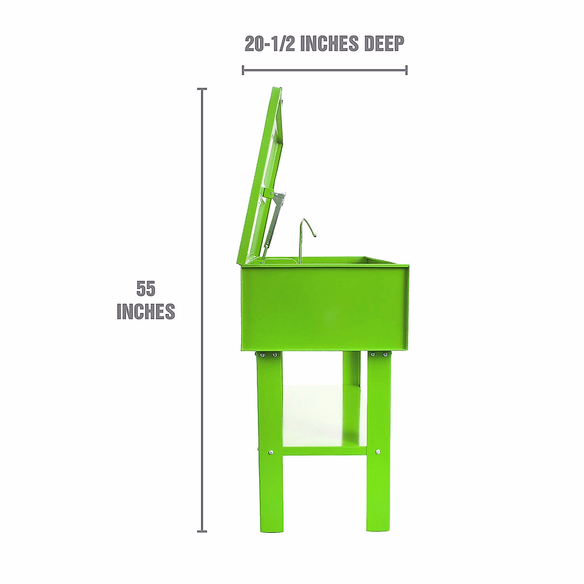 OEMTOOLS 24803 Parts Washer with Electric Pump, 40 Gallon Tank with Stand, Solvent Based Parts Washer, Auto Parts Cleaner, Automotive Parts Washer