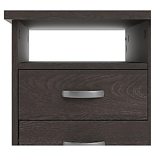 Tvilum, Dark Chocolate Walden Desk with 5 Drawers