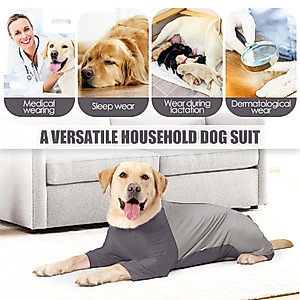 Dog Recovery Suit for Dogs After Surgery, Dog Onesie for Surgery Female Male, Breathable Dog Surgery Suit Female Spay Dog Pajamas Body Suits Prevent Shedding Suit Dog Cone Alternative Anti Licking