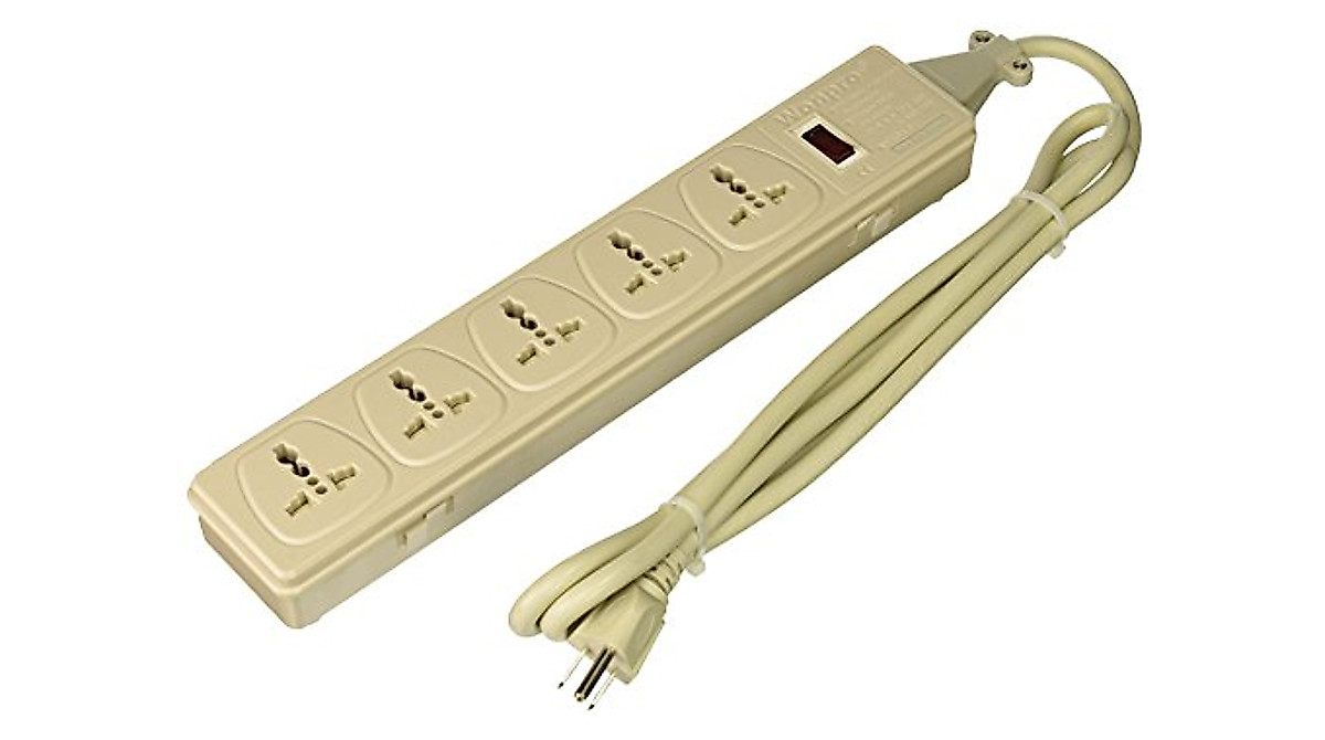 Wonpro Universal Power Strip - 5 Outlets & Surge Protection