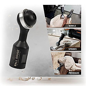 ARBORTECH Ball Gouge | Ø 30 mm Spherical Shaped Wood Gouge Power Carving Attachment for Angle Grinder | BAL.FG.2000