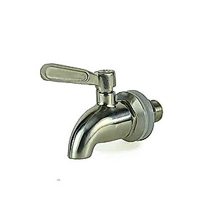 Stainless Steel(304 Grade) Milk, Maple Syrup Transport Cans, Sealed Lid & Optional Spigot (20 Liter (5.3 Gal.), Including Dispenser)