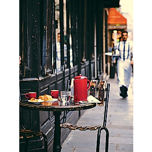 Le Creuset Stoneware French Press, 34 oz., Cerise