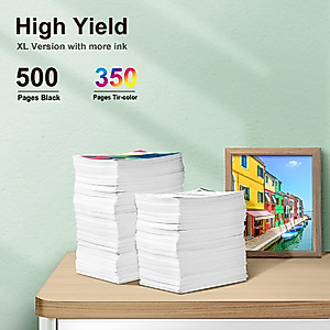 245XL and 246XL Ink Cartridge High Yield Multi Pack for Canon Ink Cartridges 245 and 246 245XL 246XL Compatible with Canon Pixma MX490 MX492 MG2522 TS3100 TS3122 TS3300 TS3322 (1 Black,1 Tri-Color)