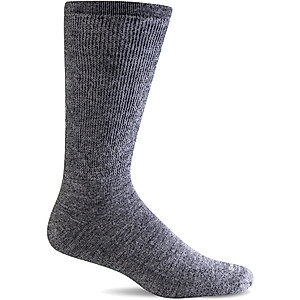 Sockwell Men's Extra Easy Relaxed Fit Sock, Charcoal - M/L