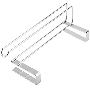 Stainless Steel Kitchen Over Door Roll Paper Holder Paper Towel Rack Hanger