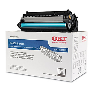 Okidata B6500 High Yield Toner Cartridge (18,000 Yield), 52116002,Black,One Size