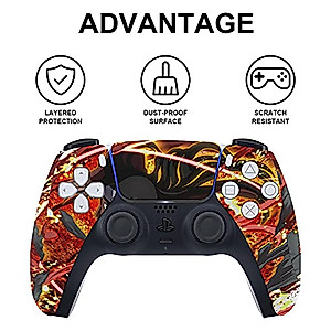 PlayStation 5 Digital edition version sticker protective cover, Naruto Senjumonama ps5 controller protective shell (compatible with ps5 Digital edition)