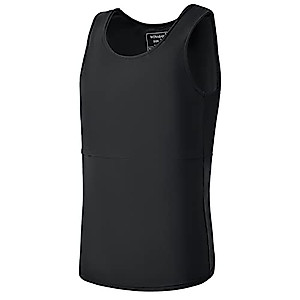 Wonababi Chest Binder Corsets, Binder Trans Ultra Flat Tank Top FTM Binder for Gynecomastia Compression Shirts Binder Chest