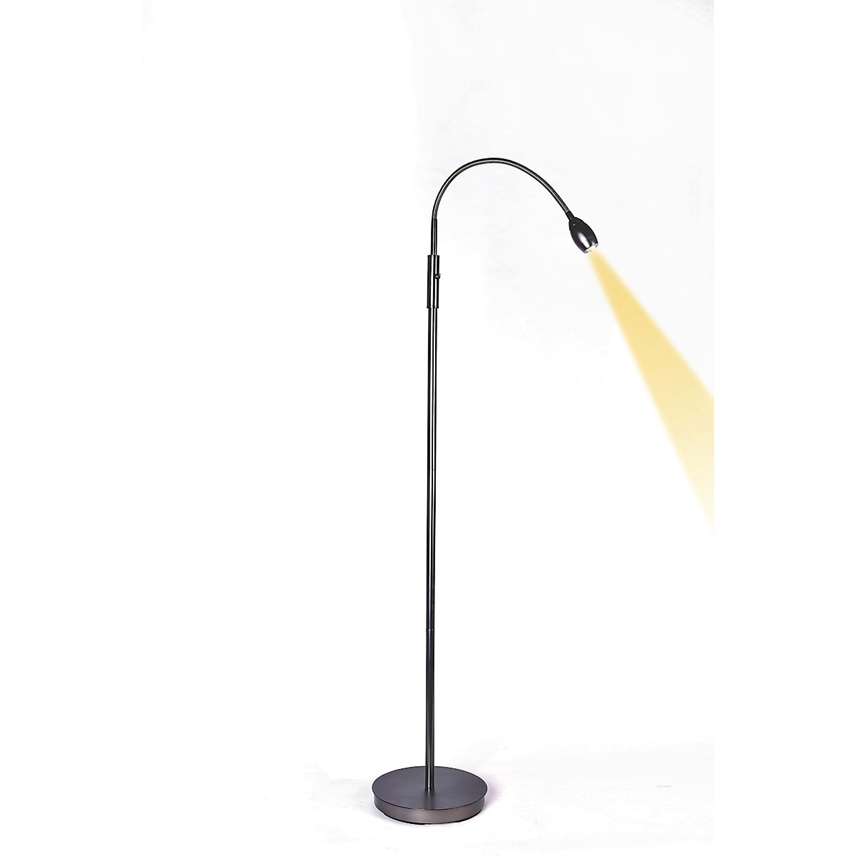daylight24 Patented Focus Adjustable LED Beam Floor Lamp with Gooseneck for Reading, Crafting or Hobby