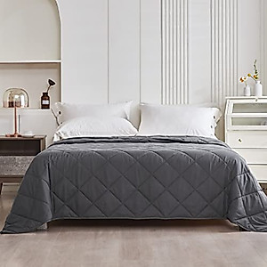 HomeSmart Products Weighted Blanket King Size 15lbs for Adults & Couples - 400 Thread Count Resort Quality Softness (88"x96")