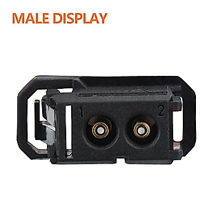 Mellbree 2Pcs Fiber Optic Loop, Female and Male Fiber Optic Bypass Loop Adapter Connector Diagnostic Device Tool Compatible for Benz Audi Mercedes BMW VW Porsche MOST Optical System